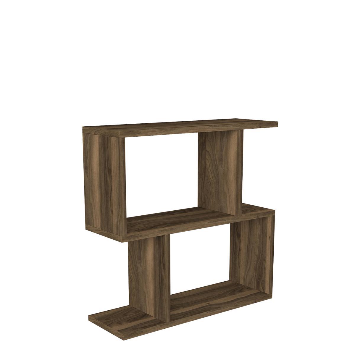 MATHRAKI Side Table Walnut Chipboard/Melamine 60x20x60cm cyprus