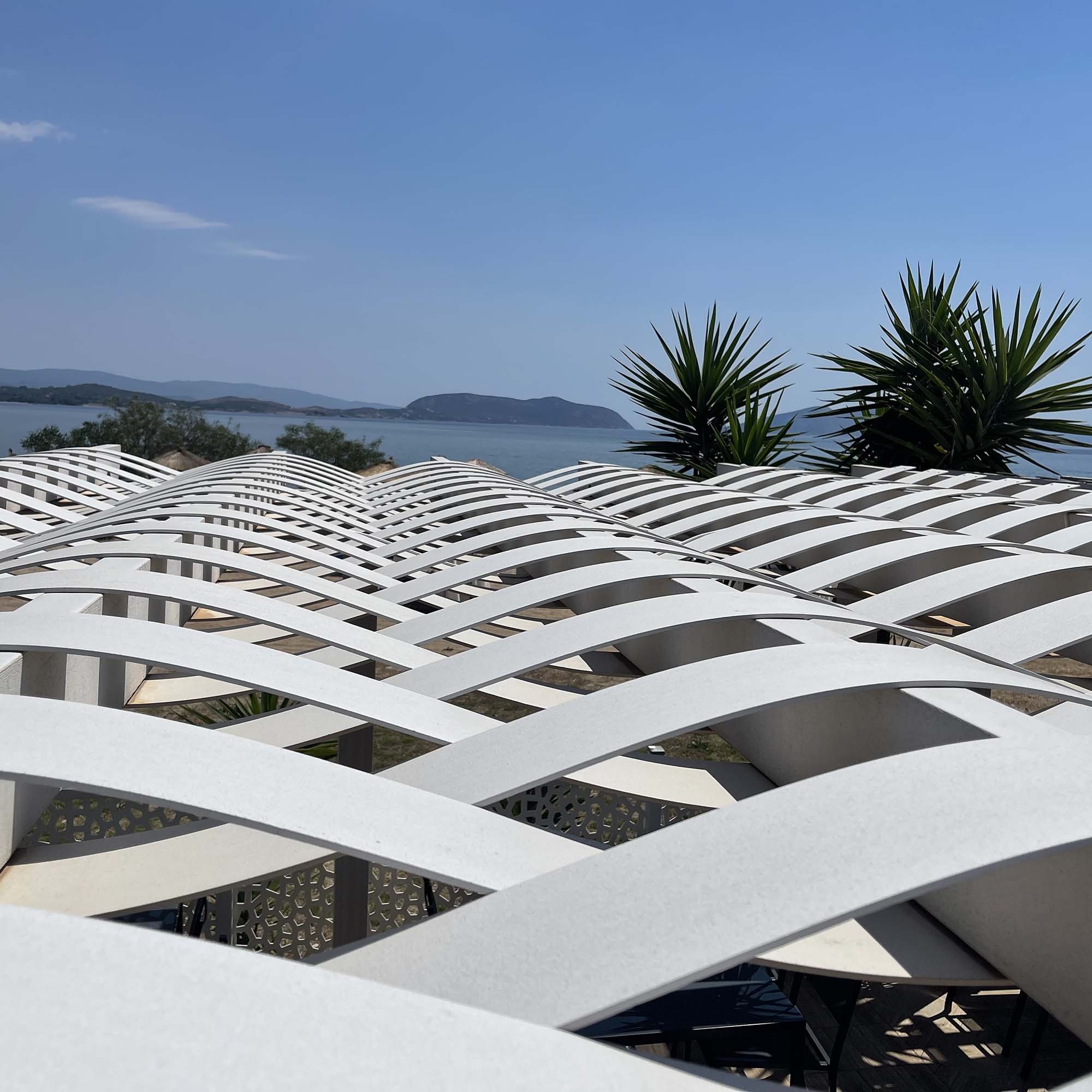 WPC top runner 0,6 x 15 x 600cm | IVORY WHITE