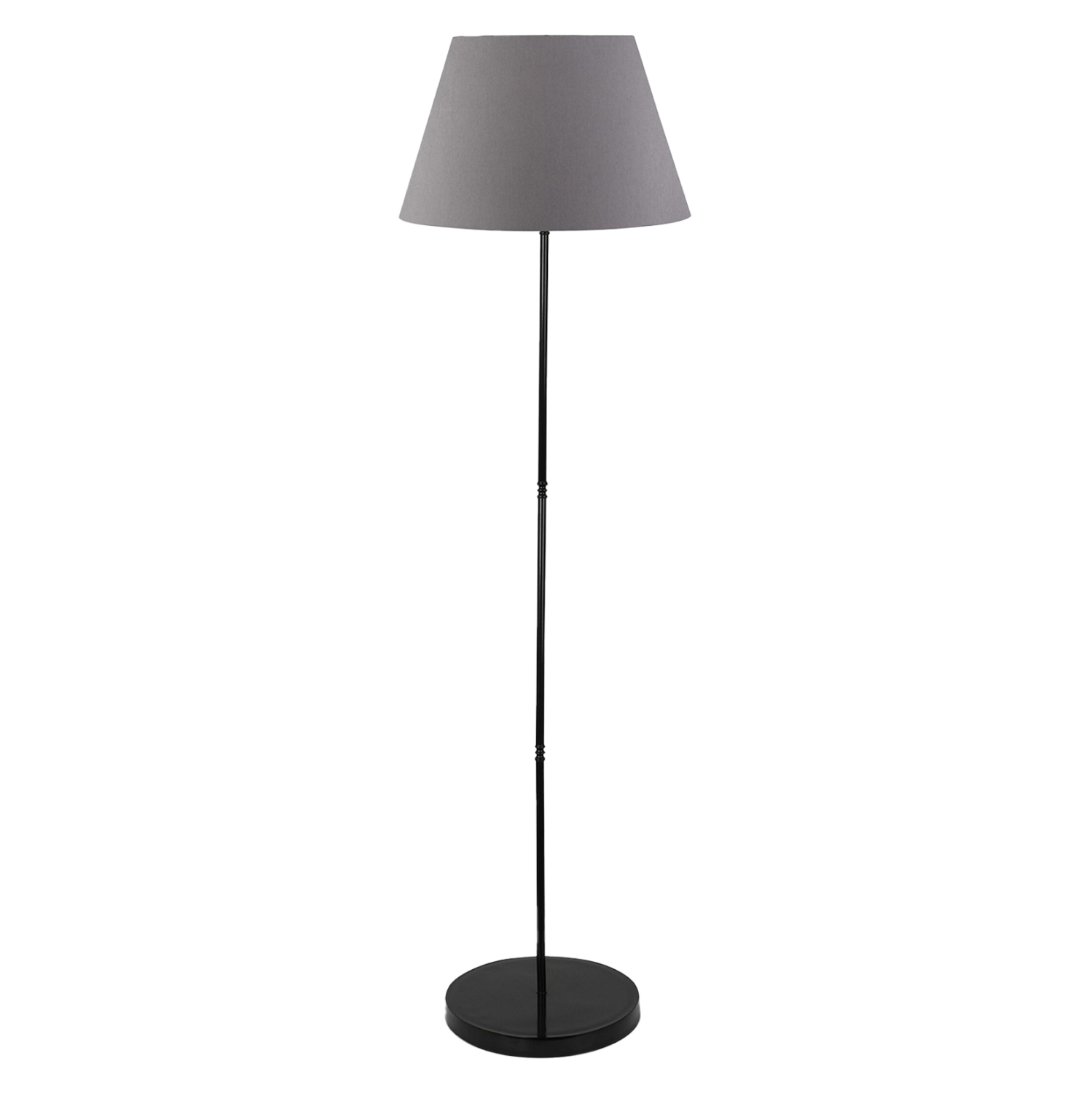 FLOOR STANDING LAMP HM7610.03 BLACK PILLAR, GREY CAP cyprus