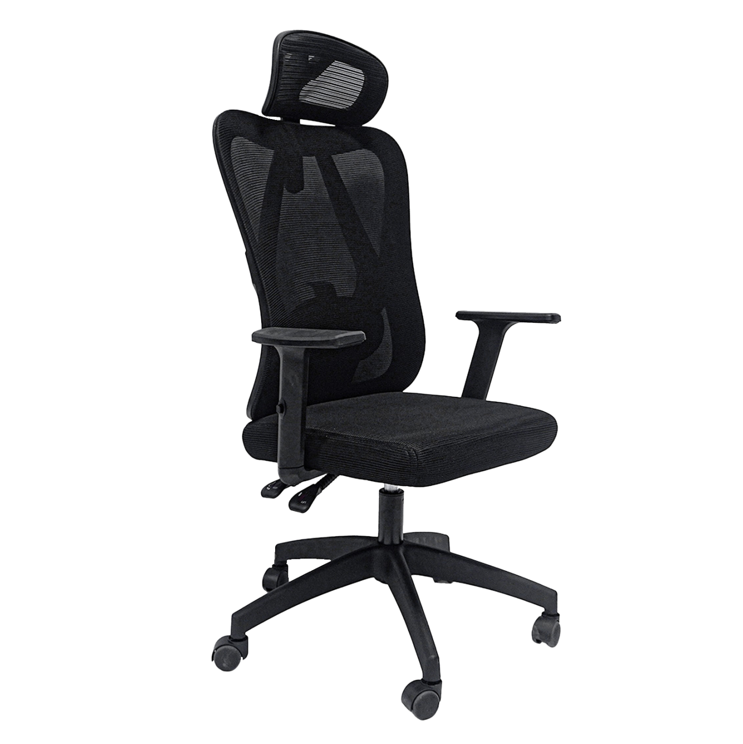 OFFICE CHAIR MEXER ΗΜ1195.01 BLACK MESH-BLACK METAL BASE 68x70x136Hcm ...