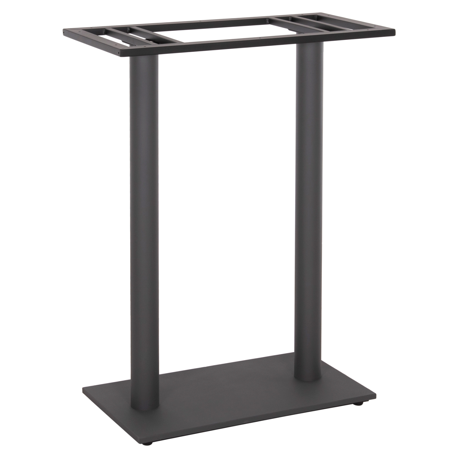 BASE FOR BAR TABLE HM480.20 TWO LEGS-METAL IN GREY COLOR 80x40x108Hcm ...