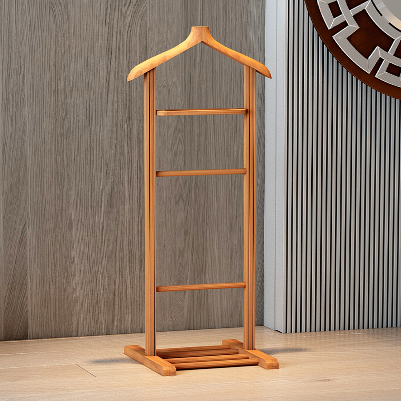 Beta Megapap wooden floor hanger in natural color 48x35x120cm. cyprus