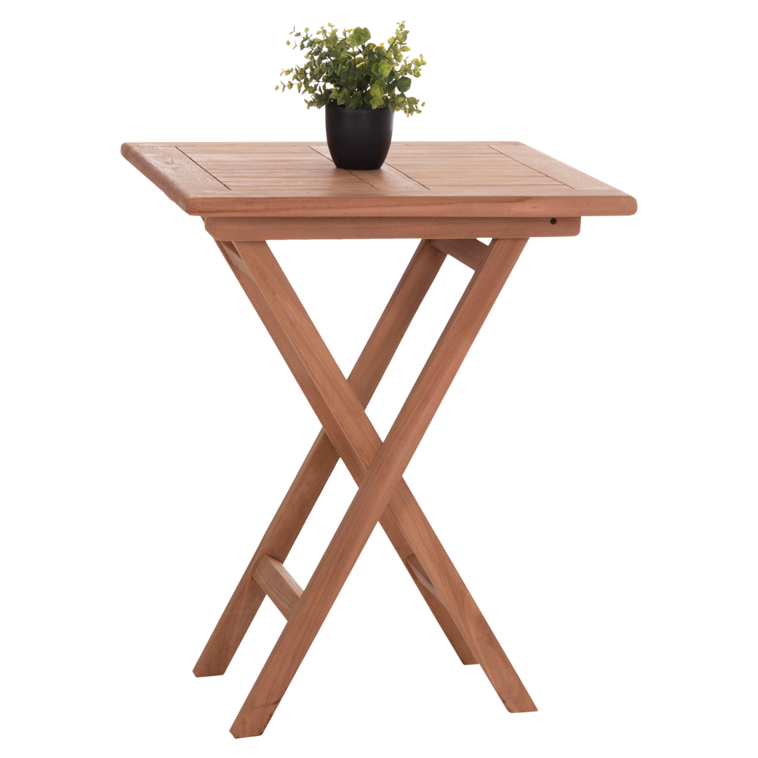 FOLDABLE SQUARE TABLE ERIS HM18118 TEAK WOOD--NATURAL COLOR 60x60x75Hcm ...