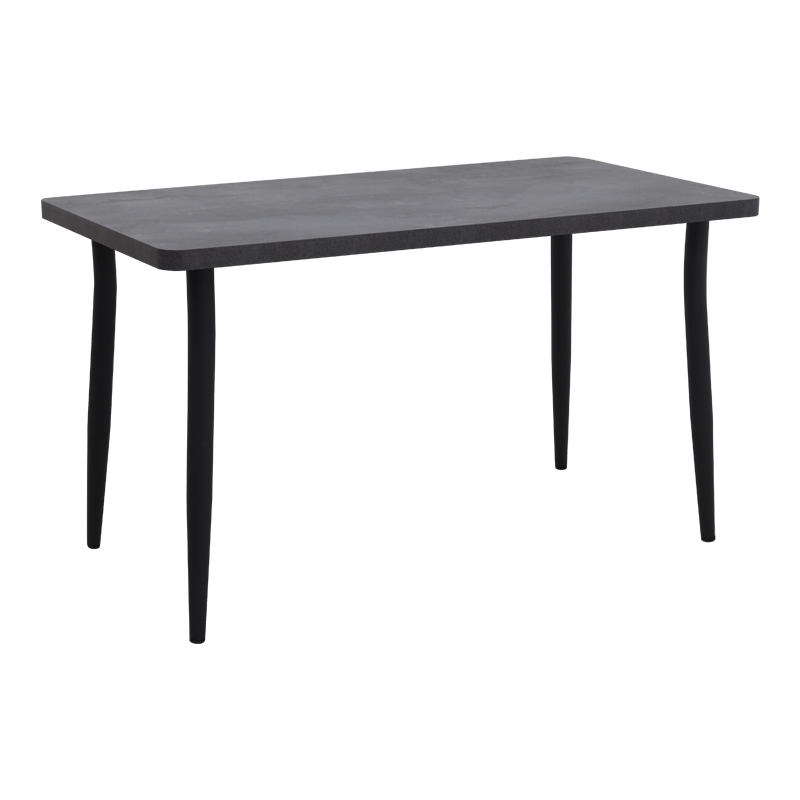 Levico Megapap Mdf/metallic table in dark grey concrete color ...