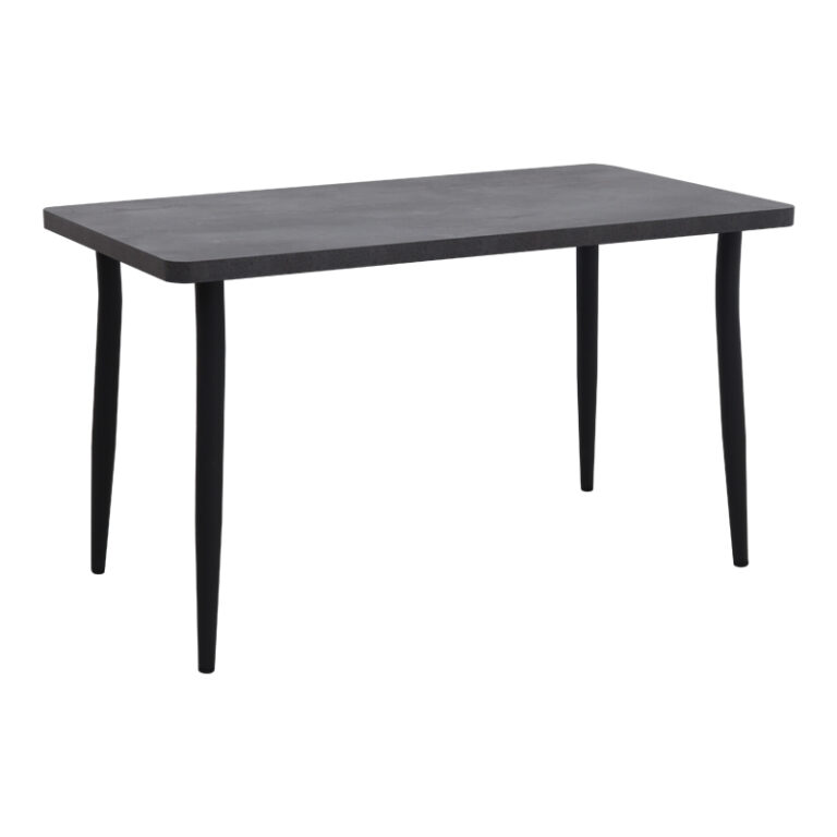 Levico Megapap Mdf/metallic table in dark grey concrete color ...