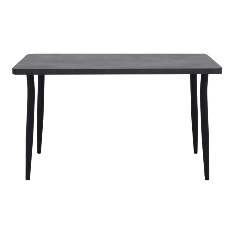Levico Megapap Mdf/metallic table in dark grey concrete color ...