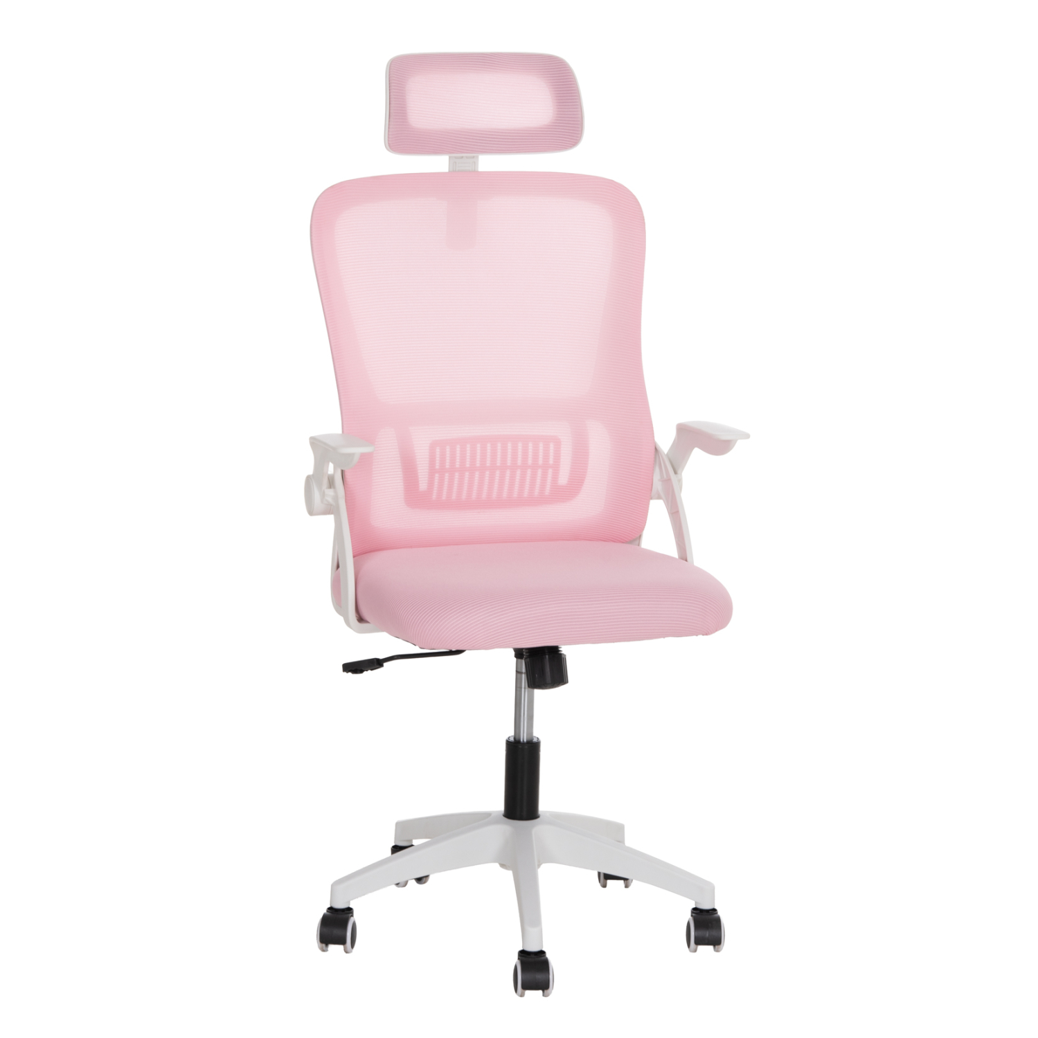 OFFICE CHAIR BLAZER HM1205.04 PINK MESH FABRIC--WHITE ARMS 60x58x110 ...